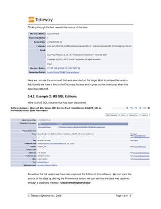 Tideway Software Identification | PDF