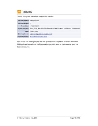 Tideway Software Identification | PDF