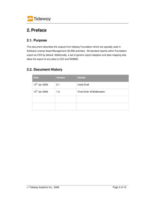 Tideway Software Identification | PDF