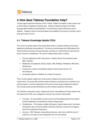 Tideway Software Identification | PDF