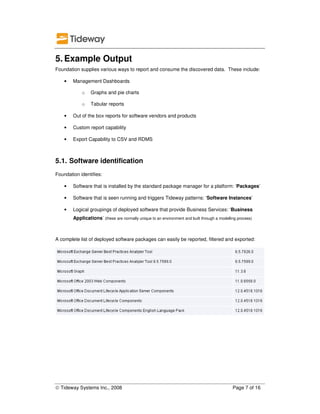 Tideway Software Identification | PDF