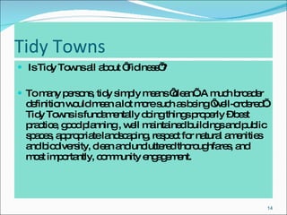 Tidy Towns | PPT