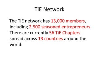 TiE - AN OVERVIEW | PPTX