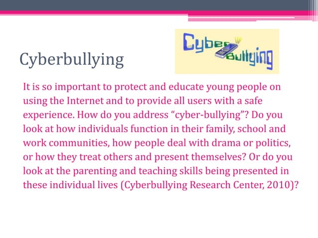 Tie digital citizenship project cyberbullying | PPT