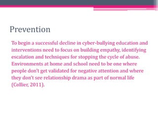 Tie digital citizenship project cyberbullying | PPTX