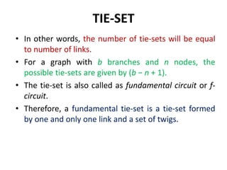 Tie set and tie-set matrix | PPTX | Science