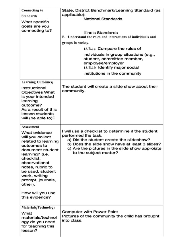 Tie300 Lesson Plan | PDF