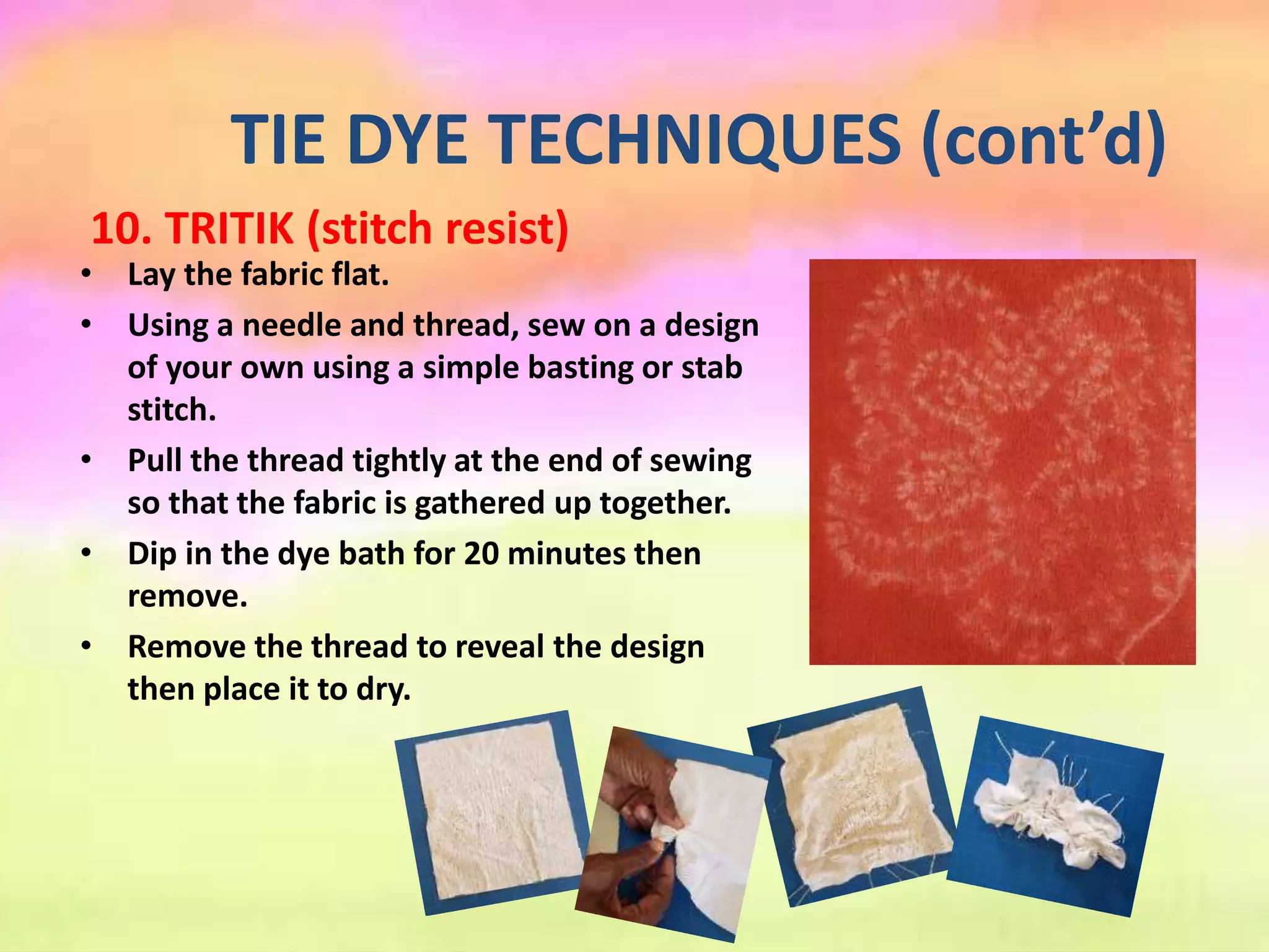 Tie and dye | PPTX