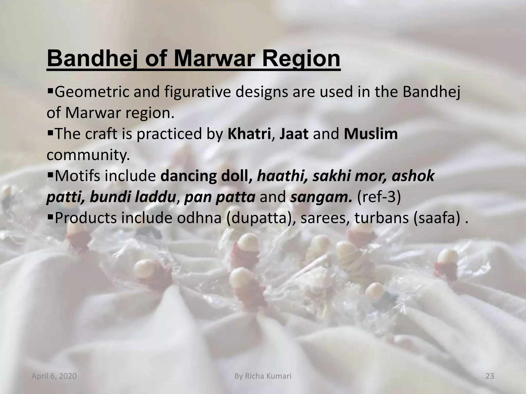 Tie and dye of Rajasthan | PPTX