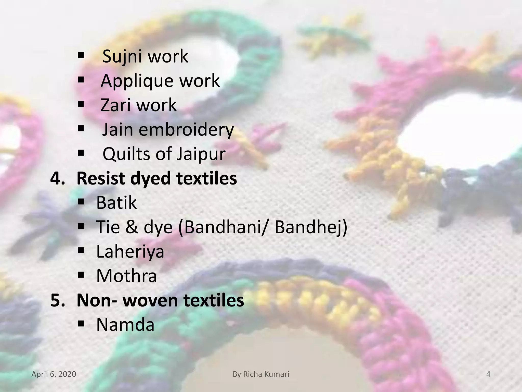 Tie and dye of Rajasthan | PPTX