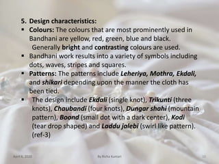 Tie and dye of Rajasthan | PPTX