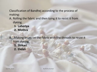 Tie and dye of Rajasthan | PPTX