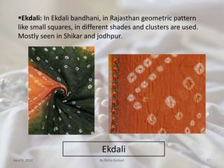 Tie and dye of Rajasthan | PPTX