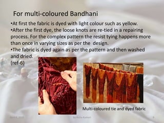 Tie and dye of Rajasthan | PPTX