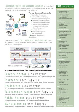 eCommunication - Turning Green Into Gold - Technology Innovation Brochure by ISIS Papyrus ...