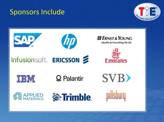 TiEcon 2013 sponsorship package | PPT