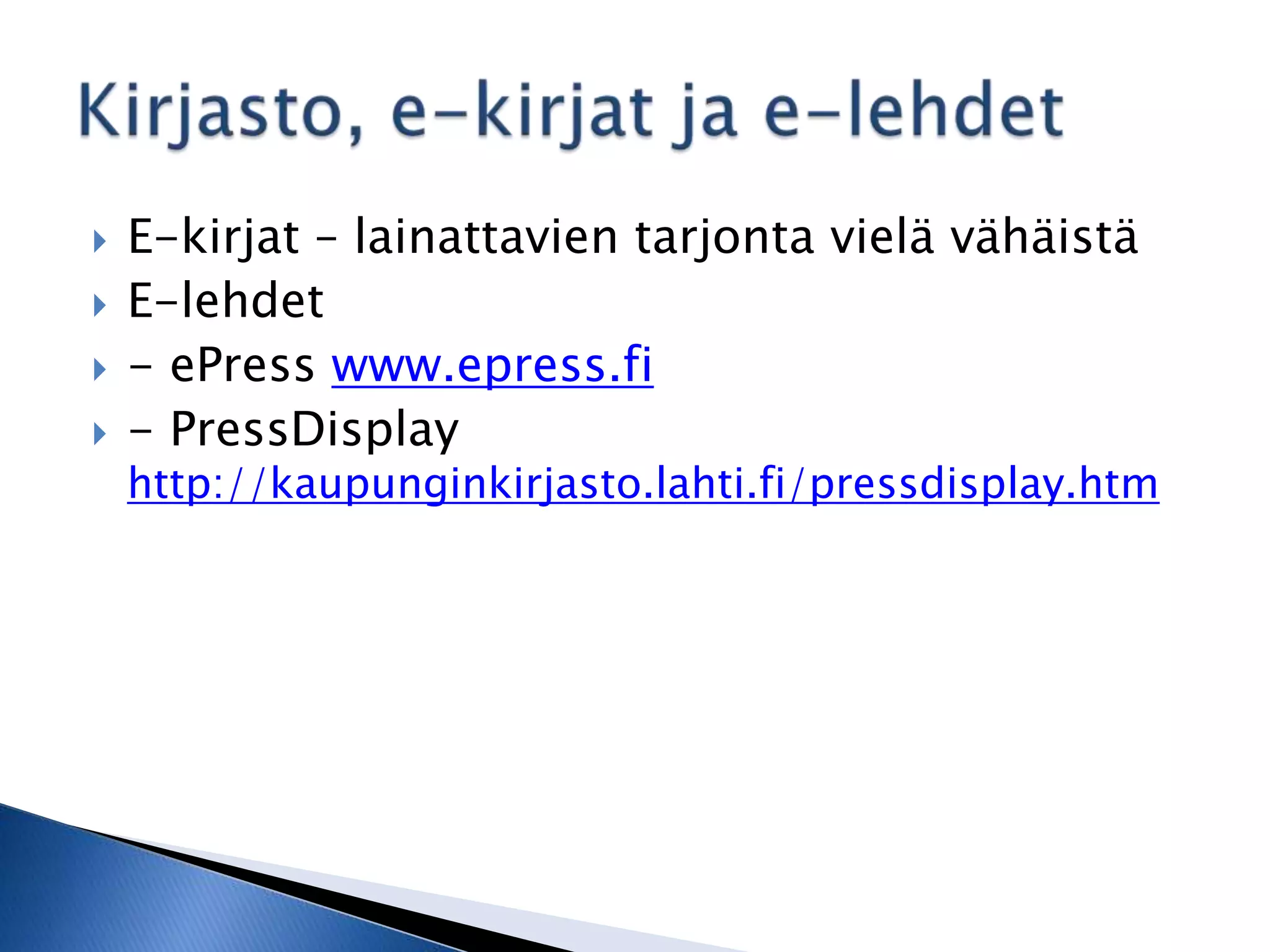 Tiedonhallintataitoja lukiolaisille | PPT