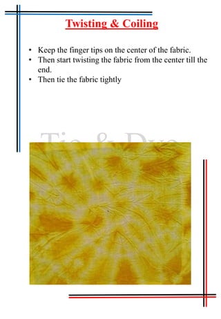 Tie and dye | PPTX