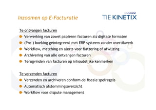 Tie Kinetix Presentatie Factuurcongres | PDF