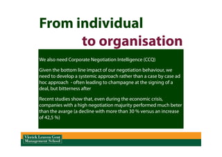 Negotiation Management: Katia Tielemans | PDF