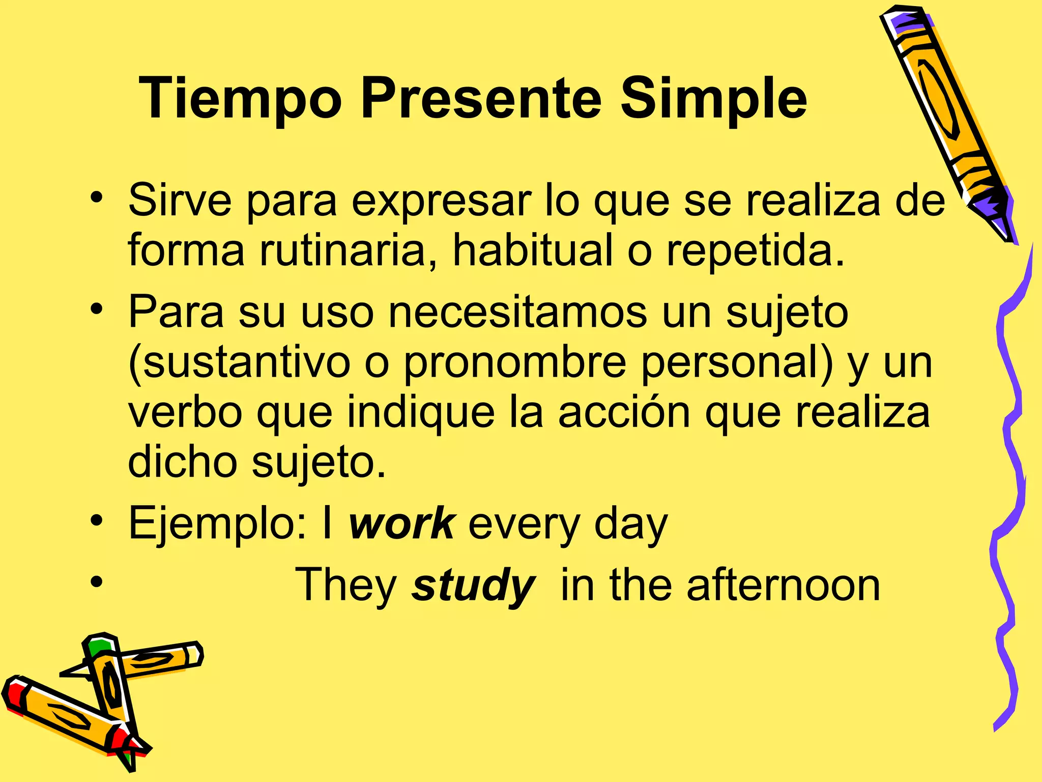 Tiempo presente-simple | PPT