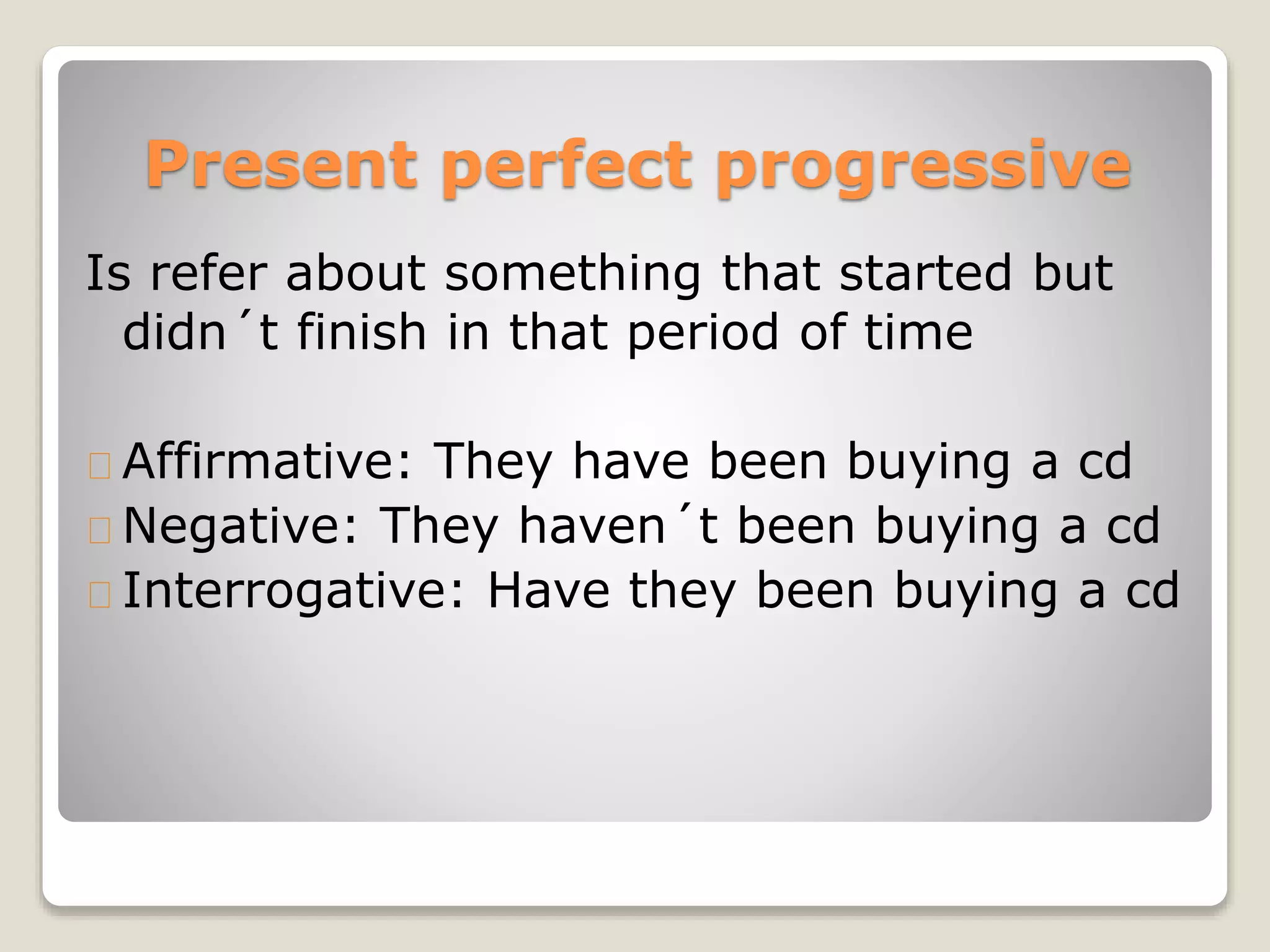 Tiempos perfectos | PPT