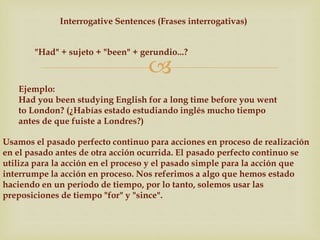 Tiempos perfectos. | PPT