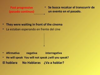 Tiempos verbales en ingles | PPT