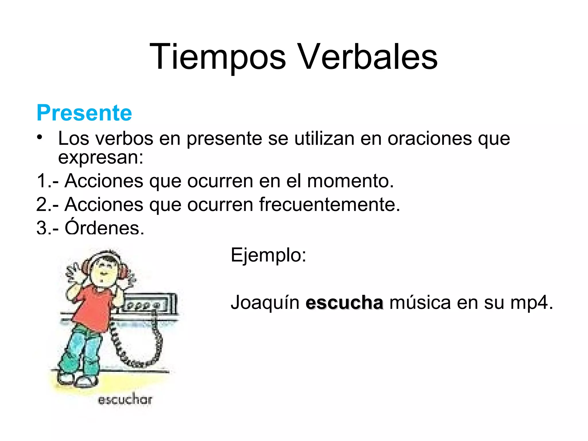 Tiempos verbales repaso | PPT