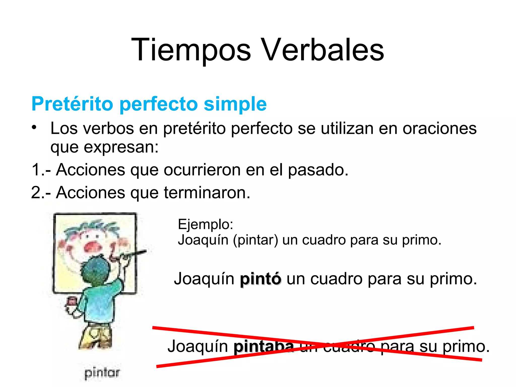 Tiempos verbales repaso | PPT
