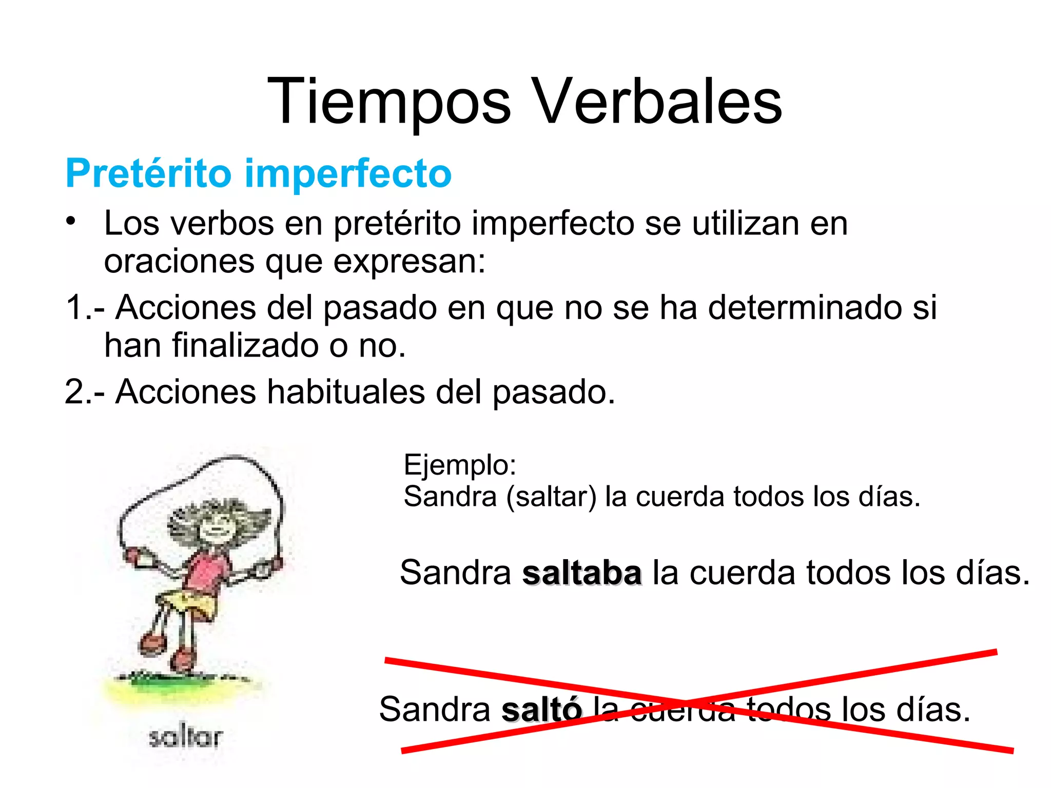 Tiempos verbales repaso | PPT