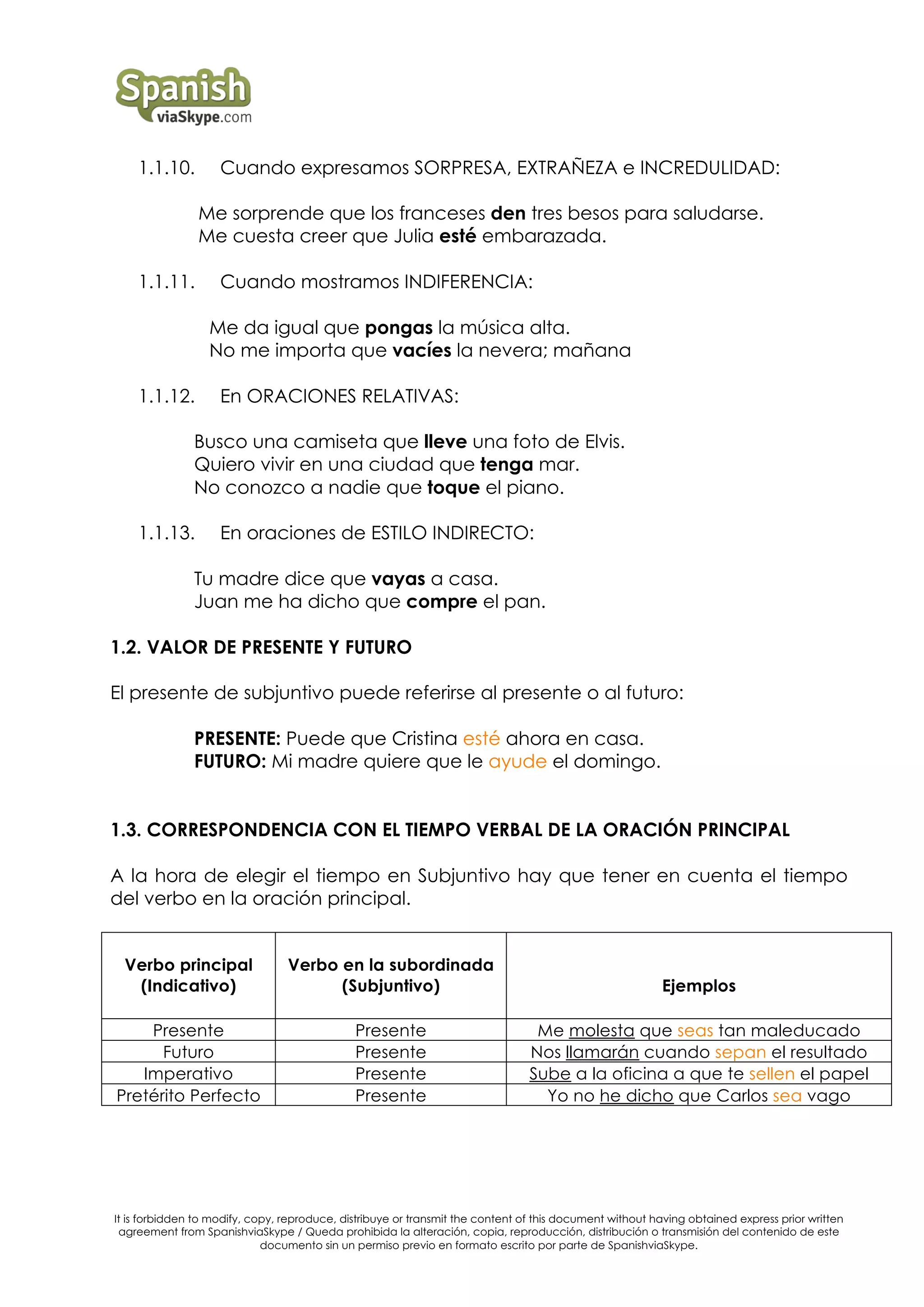 Spanish Subjunctive - Verb Tenses | PDF