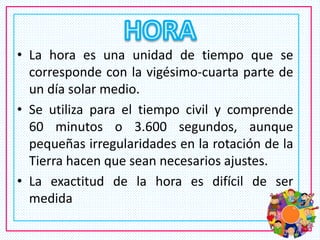 Tiempo y hora | PPTX