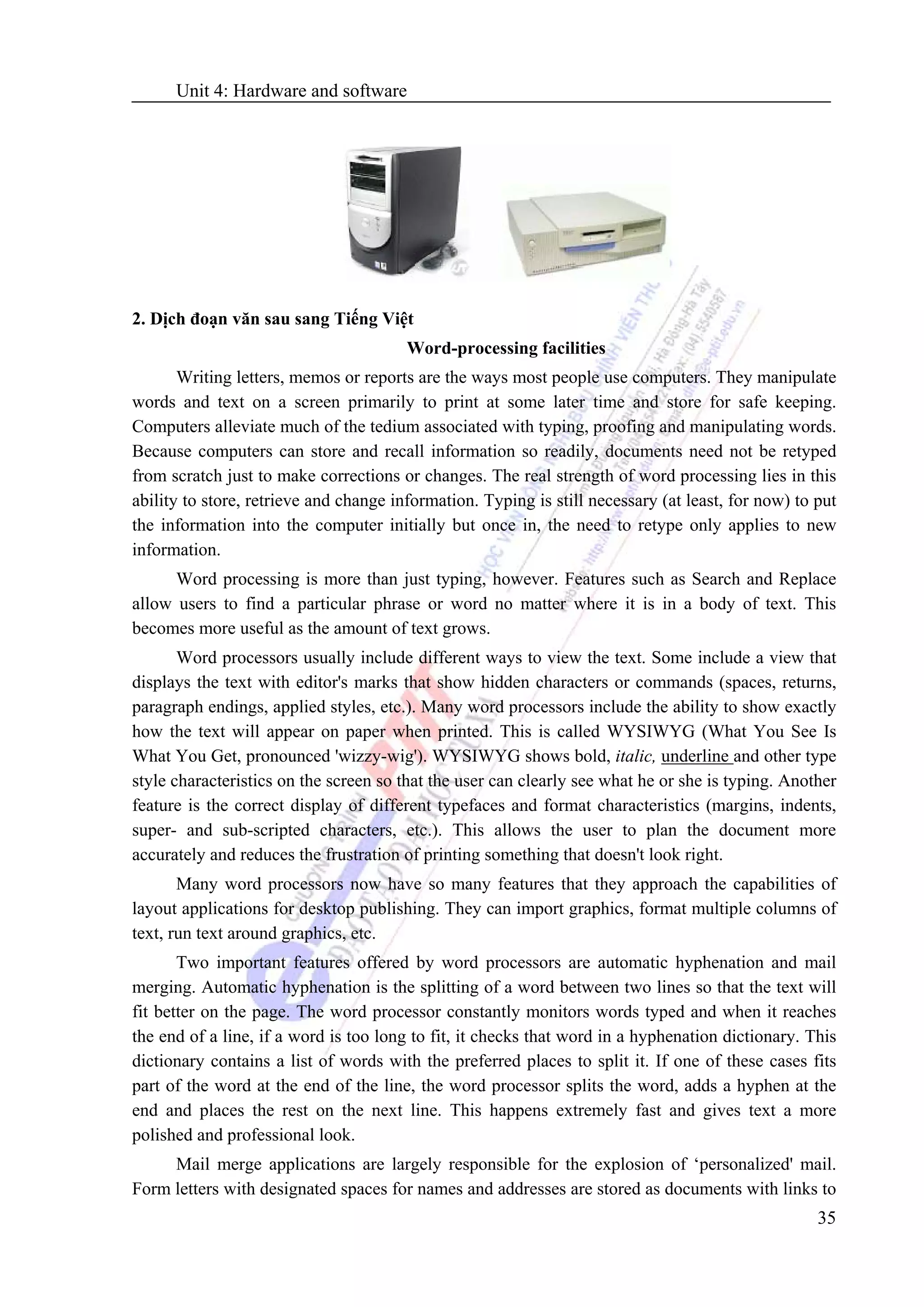 Tiếng anh chuyên ngành cntt | PDF