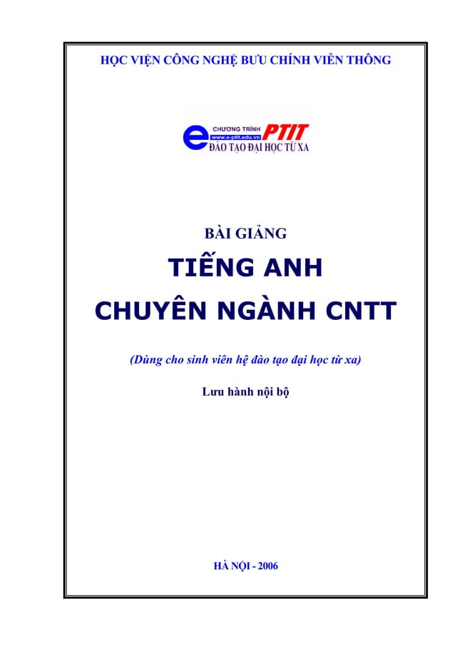 Tiếng anh chuyên ngành cntt | PDF