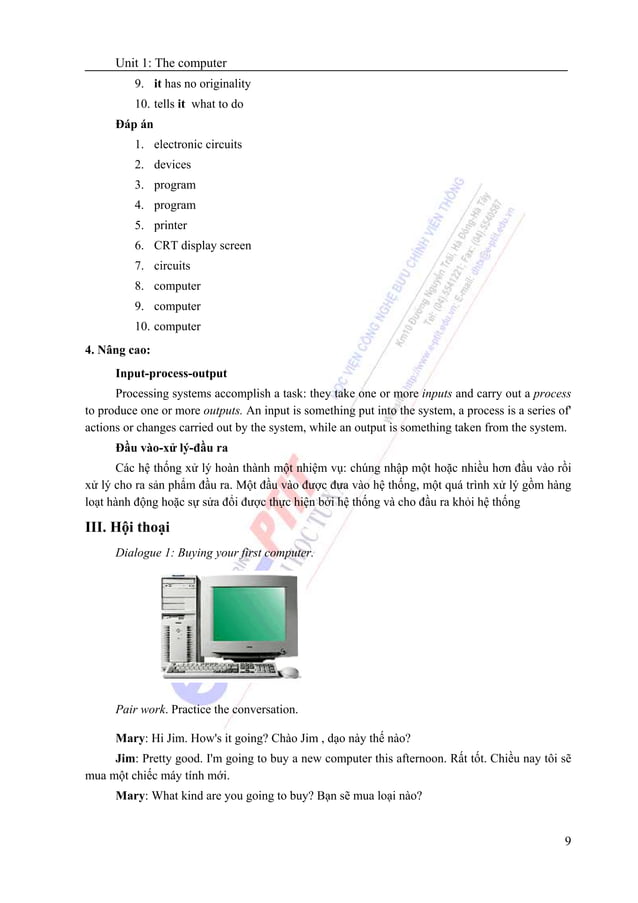 Tiếng anh chuyên ngành cntt | PDF