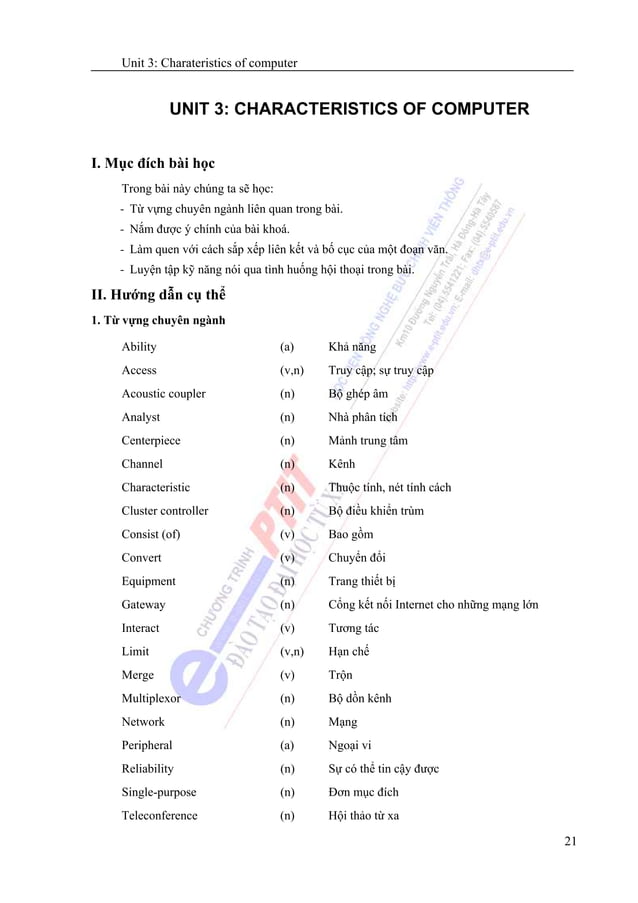 Tiếng anh chuyên ngành cntt | PDF