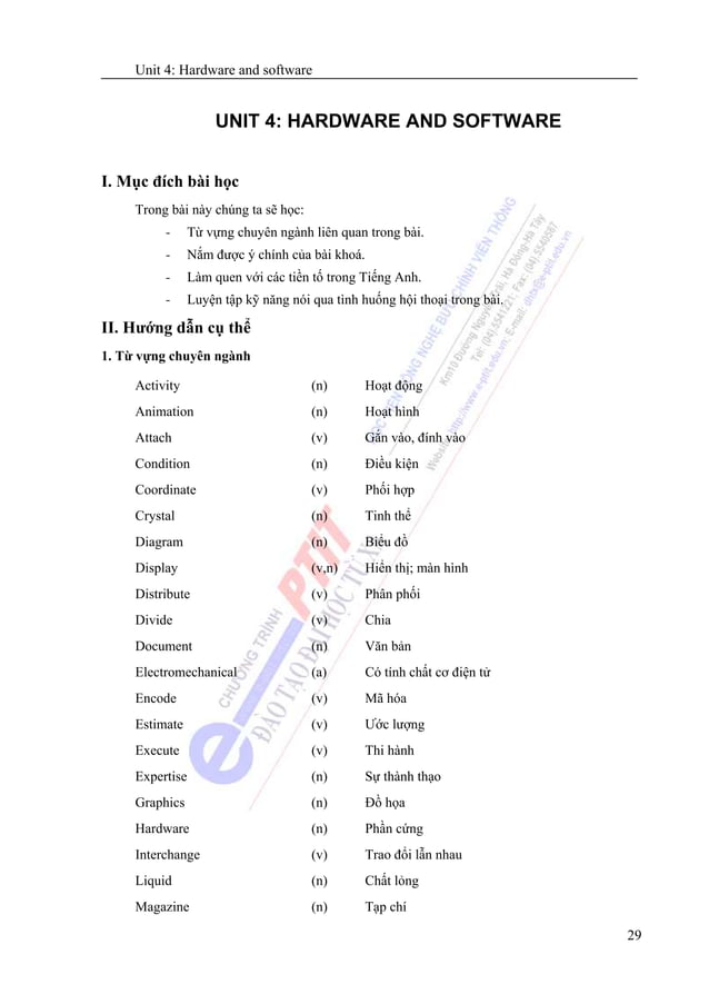 Tiếng anh chuyên ngành cntt | PDF