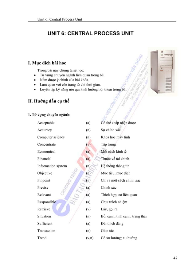 Tiếng anh chuyên ngành cntt | PDF | Free Download