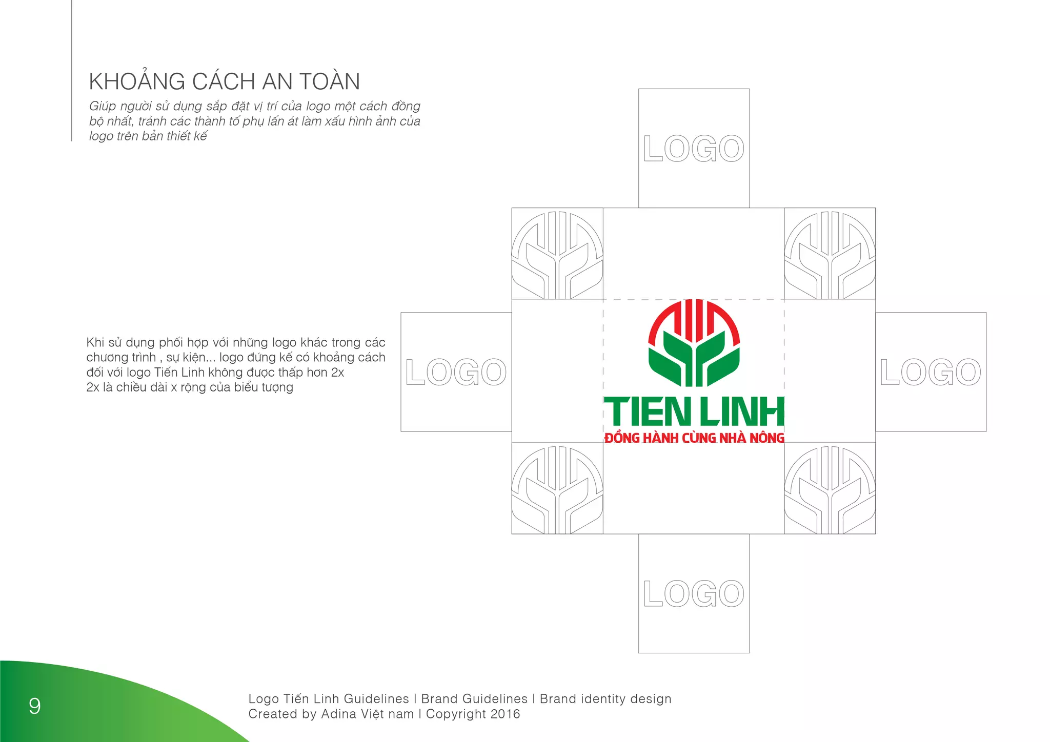 Thiết kế logo thiết bị nông nghiệp Tiến Linh brand guidelines | PDF