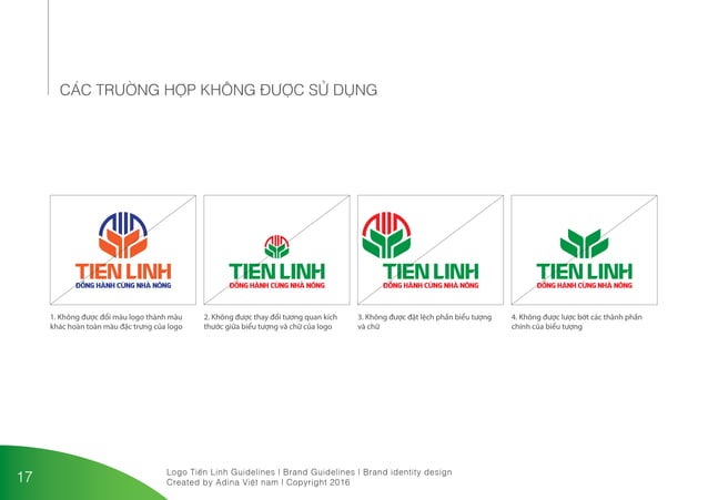 Thiết kế logo thiết bị nông nghiệp Tiến Linh brand guidelines | PDF