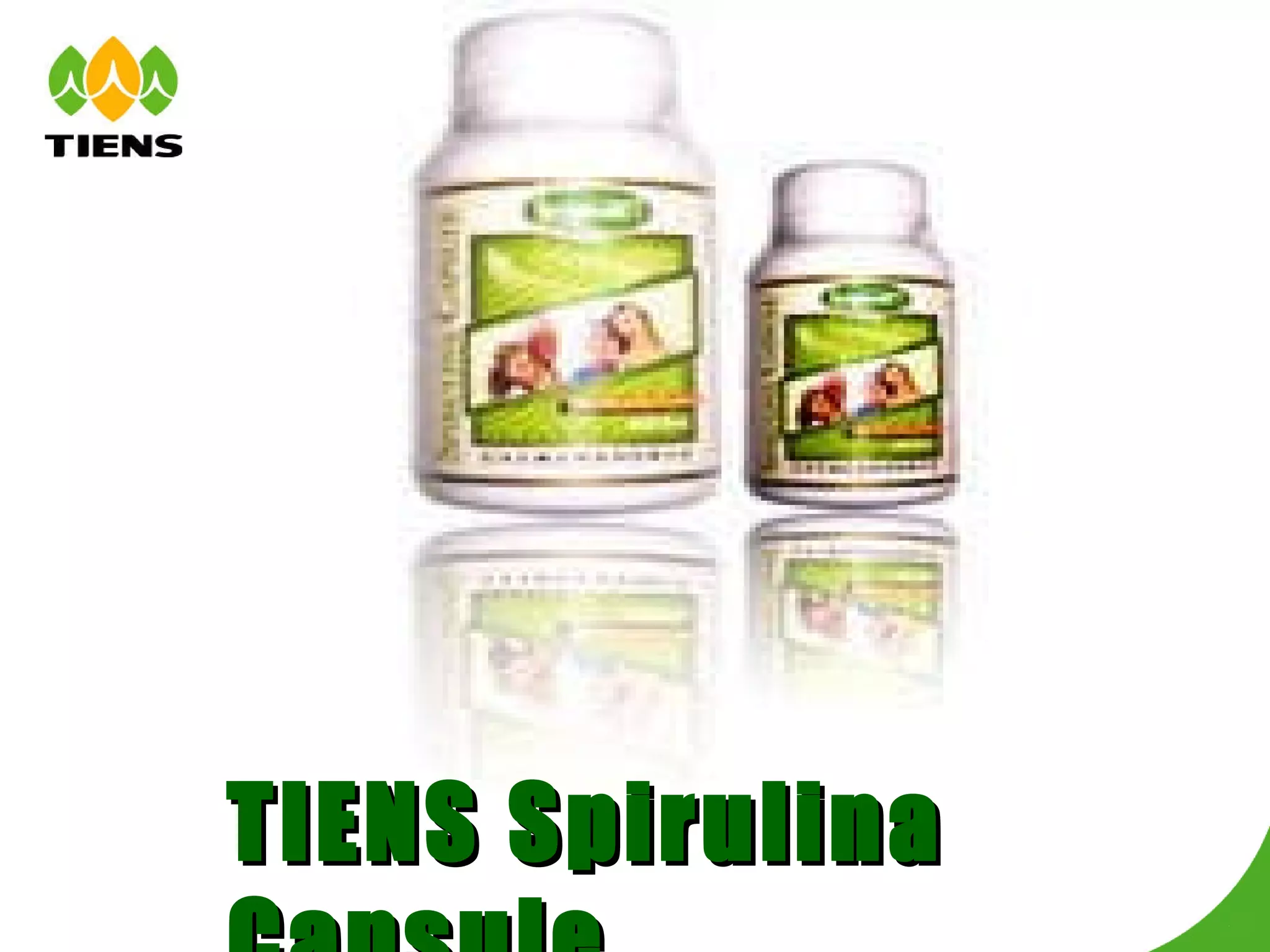 Tiens spirulina | PPS