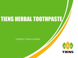 Tiens Tooth Paste | PPT