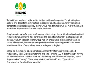 Tiens worldwide -The Leader in MLM industry. | PDF | Large Business ...
