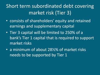 Tier 1, 2 and 3 Capital based on the Basel II accord | PPT