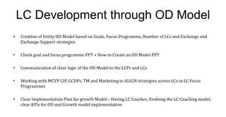 Tier 1 and Tier 2 role of OD | PPTX