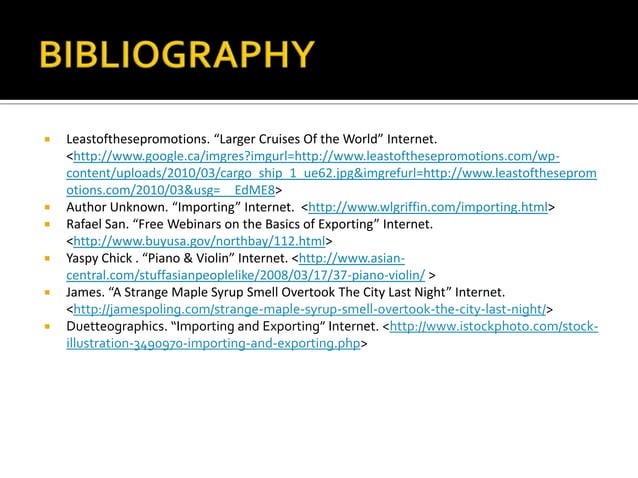 Imports and Exports | PPTX