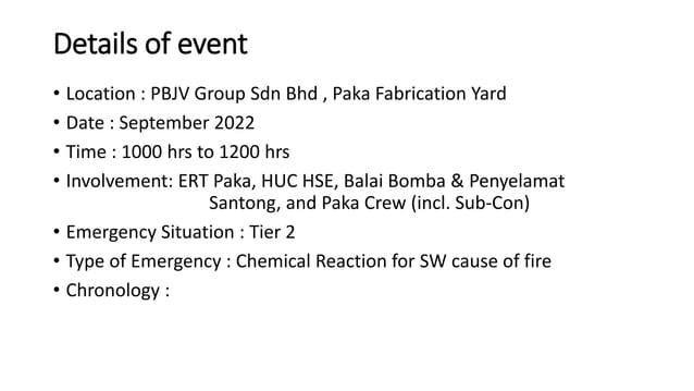 TIER 2 EMERGENCY DRILL EXERCISE.pptx