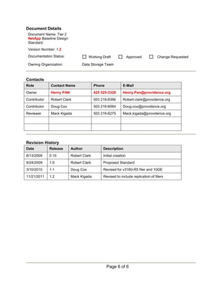 Tier 2 net app baseline design standard revised nov 2011 | DOCX