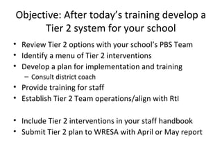 Tier 2 training | PPT